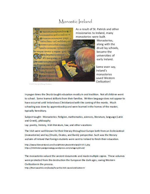 Ireland Education Modules – Celtic Heritage Foundation